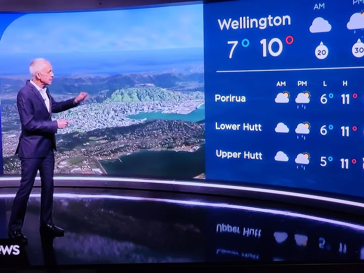 Upper Hutt now on TVNZ One News weather – The Upper Hutt Connection